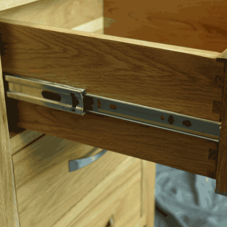 Avalon Oak Bedside Table 3 Drawers – Oak in Vogue Furniture